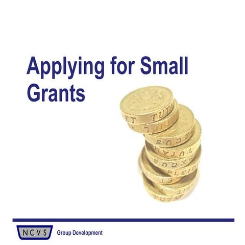 Applying For Small Grants | PPT