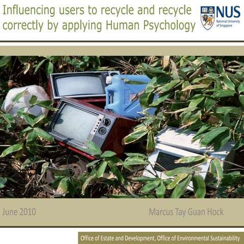 Applying human psychology to recycling | PPTX