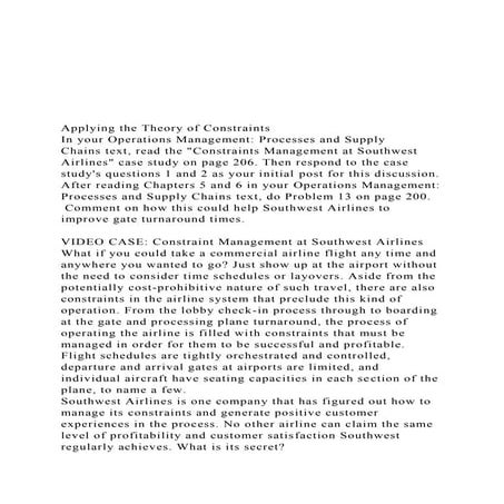 Applying the Theory of ConstraintsIn your Operations M.docx