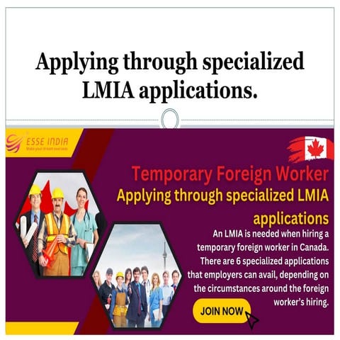 Applying through specialized LMIA applications.pdf | Job Market | Economy