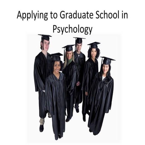 Applying to Grad School | PPT
