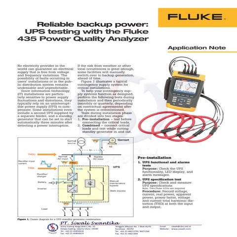 App note fluke 435 ii | PDF | Technology & Computing