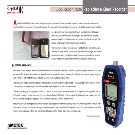 Reference Recorder vs. Chart Recorder | PDF