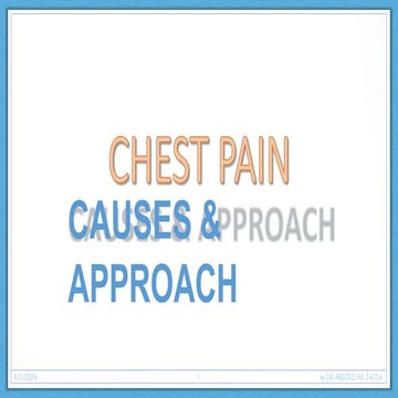 appoach to non traumatic chest pain.pptx