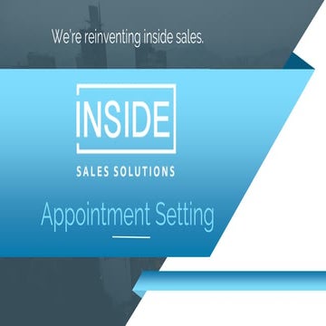 Appointment Setting | PPTX | Sales | Business