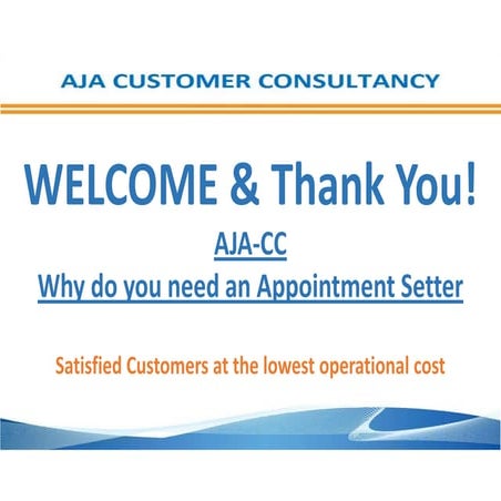 Appointment setter | PPT