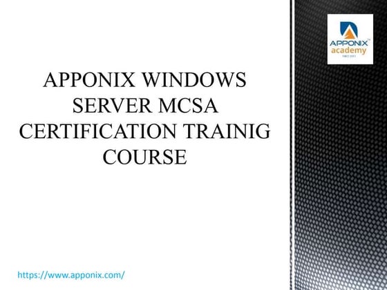 Mcsa course | PPT