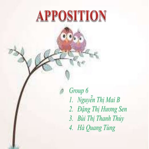 Apposition | PPTX | Programming Languages | Computing