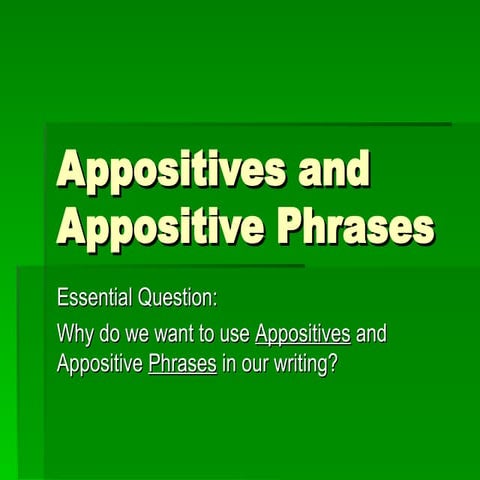 Appositives and Appositive Phrases ppt.ppt
