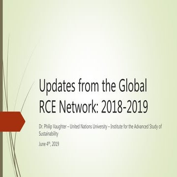 Updates from the Global RCE Network: 2018-2019 | PPTX