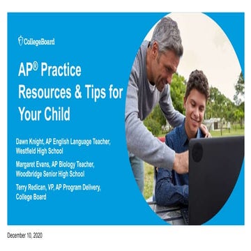 AP Practice Resources and Tips Parent Webinar | PPT