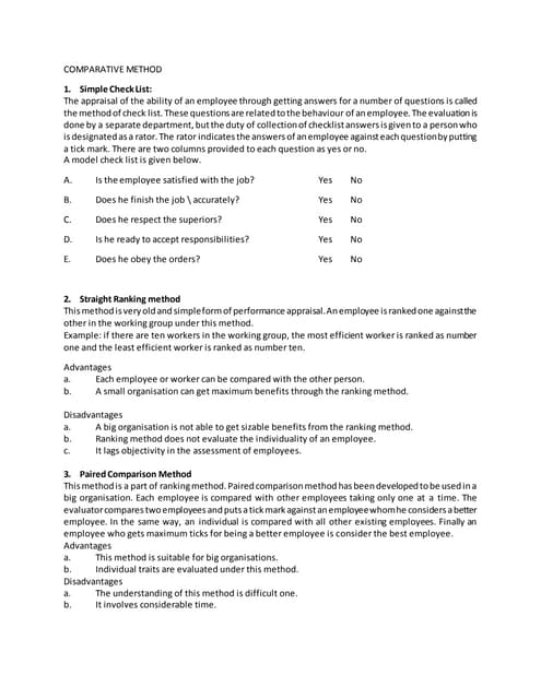 Performance Appraisal
