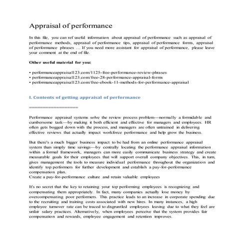 Chapter 8 - Performance Management | PPT