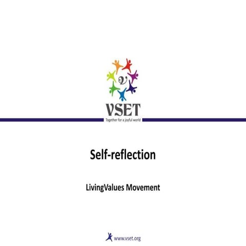 Self reflection- Appreciation | PPT