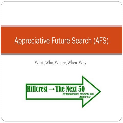 Appreciative future search (afs) | PPT