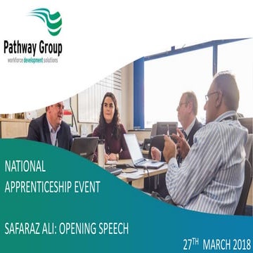 Apprenticeship Event & Conference opening speech 27th March 2018 | PPTX ...