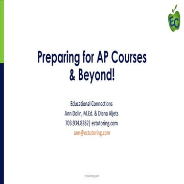 Preparing for AP Classes and Beyond | PPT