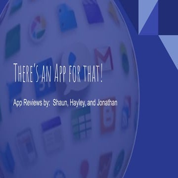 There's An App For That! | PPT