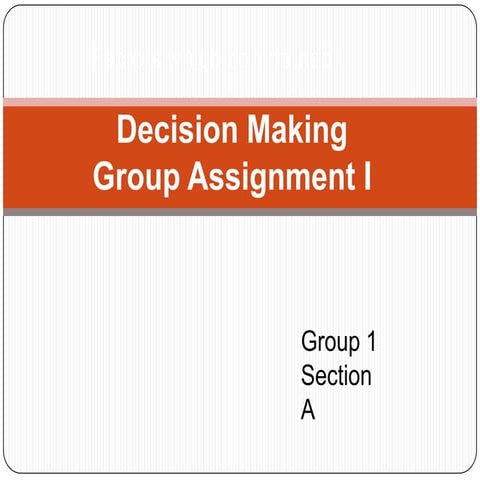 Decision making survival exercise | PPT
