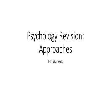 Biological approach in psychology | PPTX