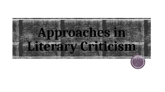 EAPP Critical Approaches in Writing a Critique.pptx | Poetry | Books and Literature