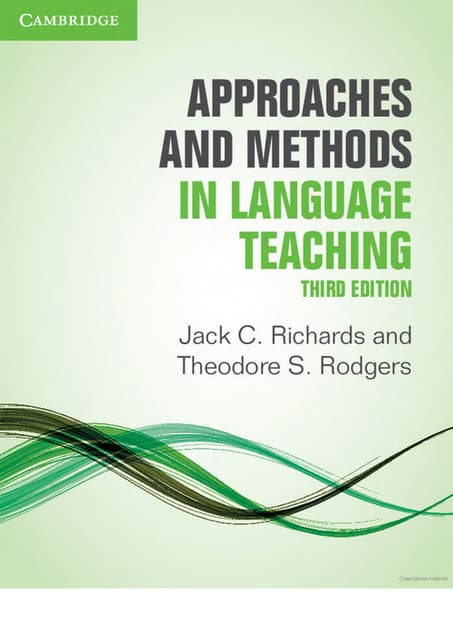 Summary Of Approaches And Methods In Language Teaching Pdf