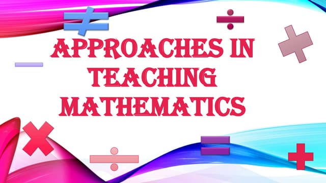 Strategies in teaching mathematics | PPTX