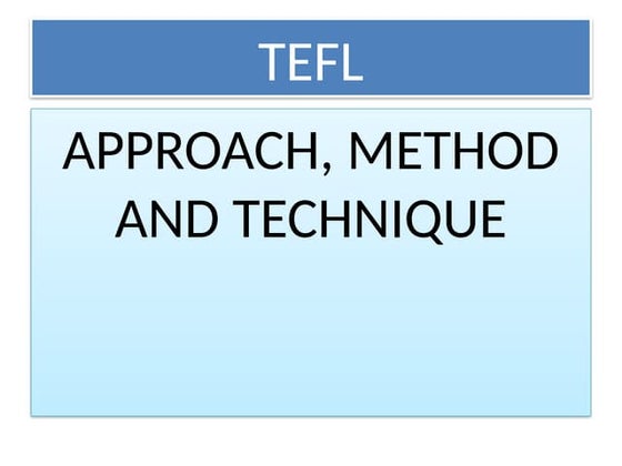 approach method tech.docx
