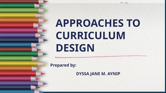 CURRICULUM DESIGN( Types of curriculum).pptx | Primary Education ...