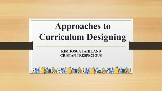 Chapter 3 Curriculum Design | PPT