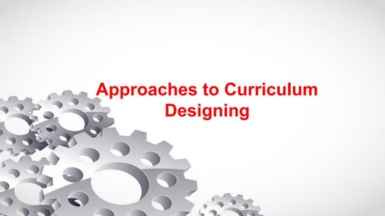 Models of curriculum development | PPTX