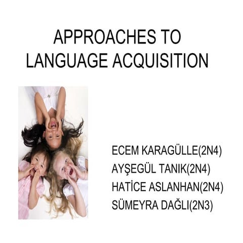 Approaches To Language Acquisition | PPT