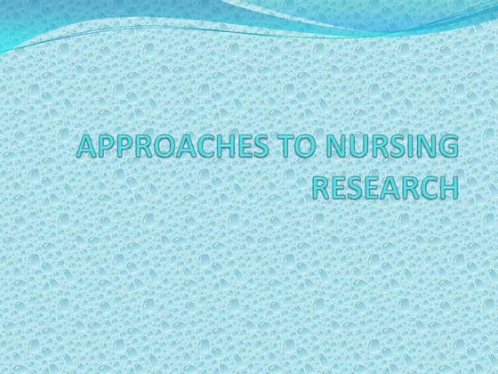 Nursing research design | PPT