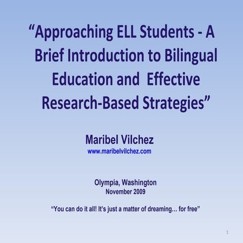 Approaching ELL Students | PPT