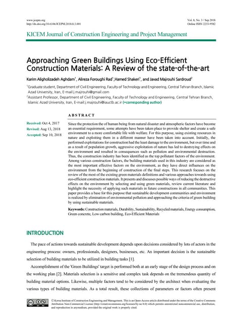 Environmental Impact & Sustainability of Construction | PPTX