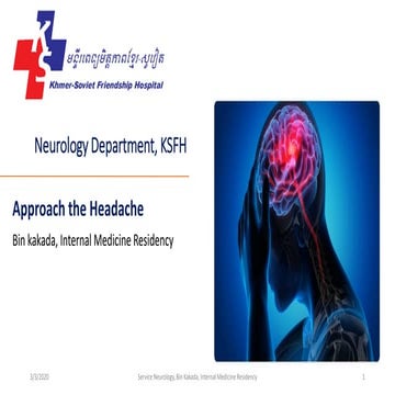 Approach to headache | PPT