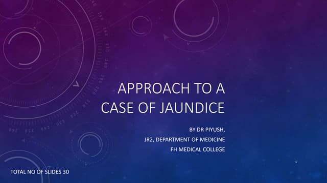 jaundice-(three types)- pre hepatic, hepatic , post hepatic | PDF