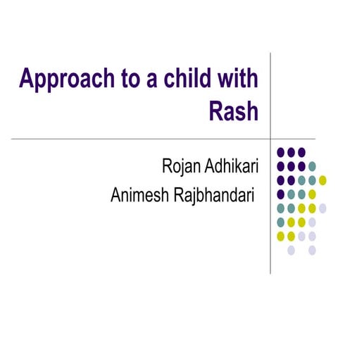 Approach to a_child_with_rash[1] | PPT