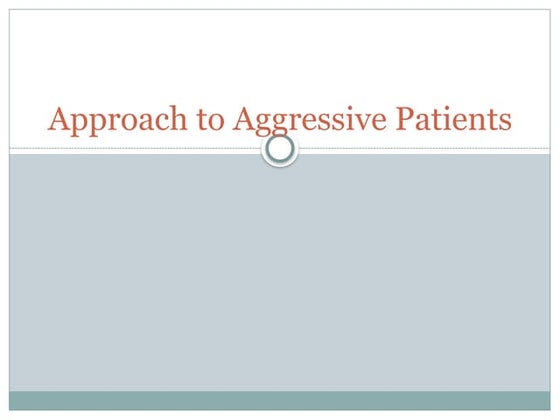 Restraining An Agitated Patient | PPTX