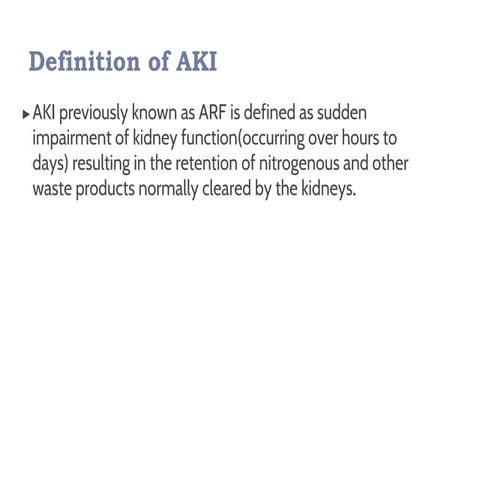 Approach to aki | PDF
