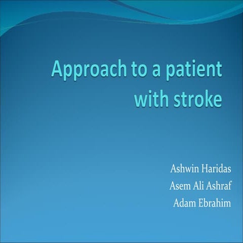 approach to a patient with stroke.pdf
