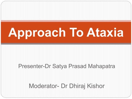 CEREBELLAR ATAXIA PPT | PPTX