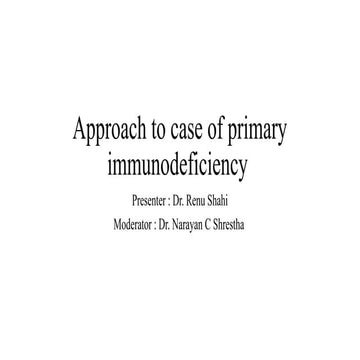 Approach to primary Immuno deficiency disorders in children.pptx