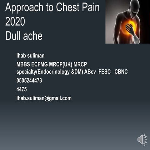 Approach to chest pain 3 17- 2020 | PPT