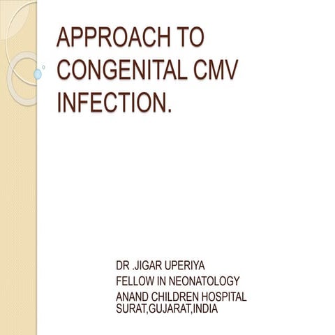 Congenital CMV Infection: Causes, Symptoms, and Treatment | PDF