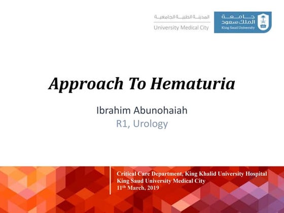 Haematuria | PPT
