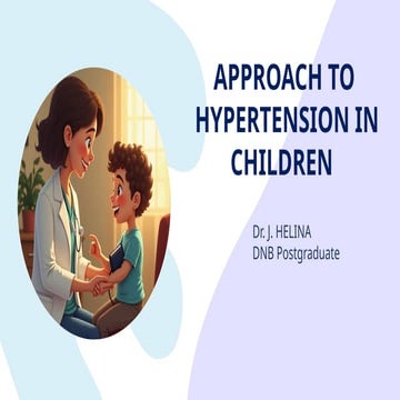 APPROACH TO HYPERTENSION in children...pptx