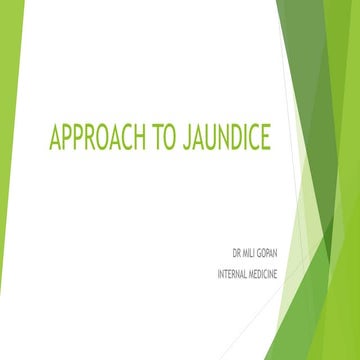 JAUNDICE approach and management clinical | PPT