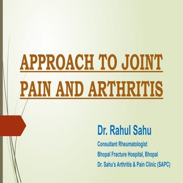 APPROACH TO JOINT PAIN AND ARTHRITIS.pptx