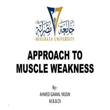 Approach to muscle weakness | PDF